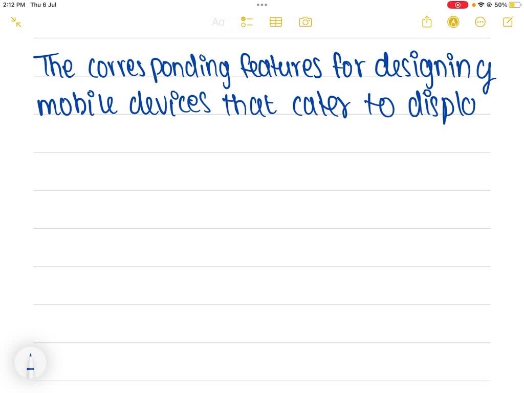 SOLVED: Designing of Mobile devices involves Varying User Interfaces ...