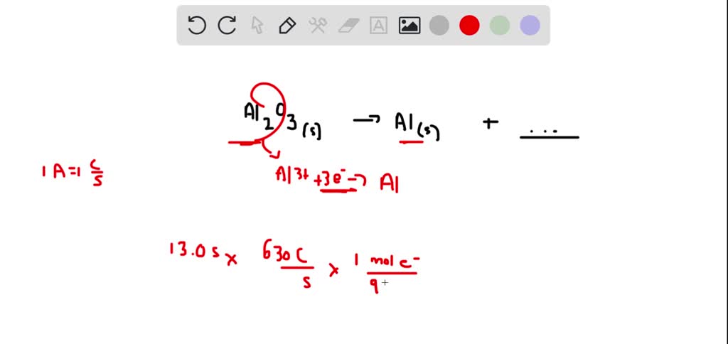 SOLVED: In the Hall-Heroult process, a large electric current is passed ...