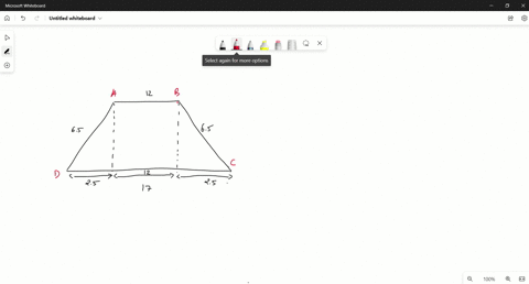 The trapezium pqrs shown below is divided into a rhombus and...