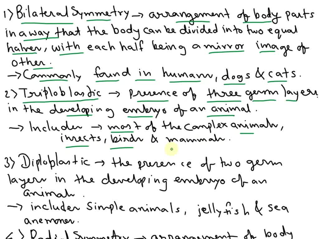 SOLVED: Explain the following terms i) Bilateral symmetry ii ...