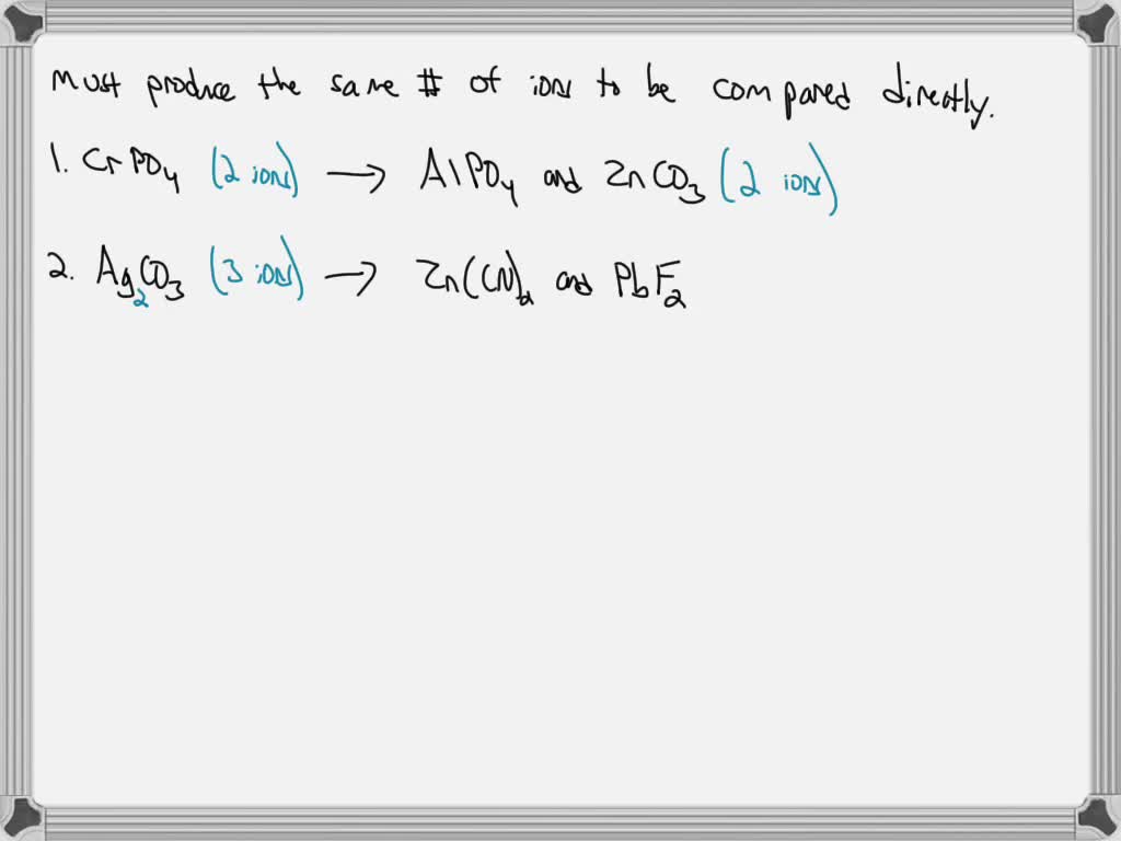SOLVED: For each of the salts on the left, match the salts on the right ...