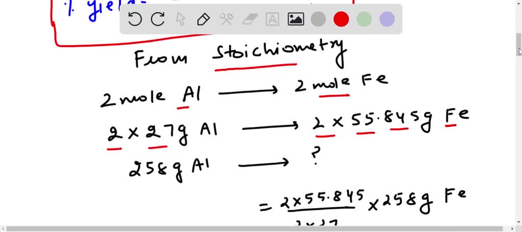 SOLVED: 2. Some underwater welding is done via the thermite reaction ...