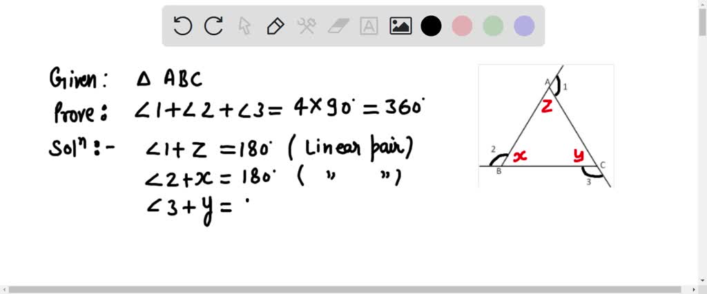 SOLVED: If the sides of the triangle are produced in order, prove that ...