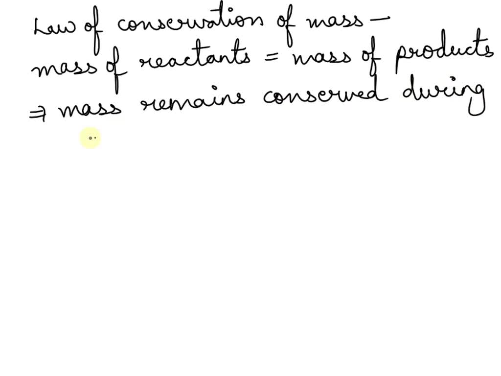 SOLVED: Which statement explains how balanced chemical equations obey ...