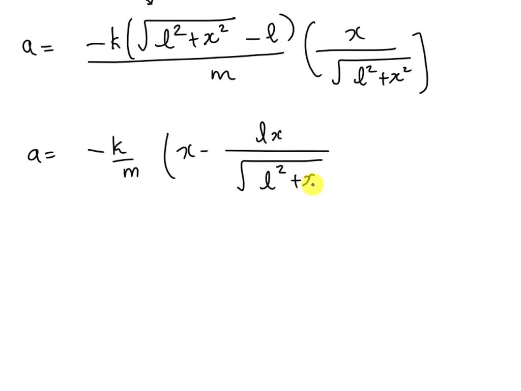 SOLVED: A spring AB of constant k=200 N/m is attached to a support at A ...