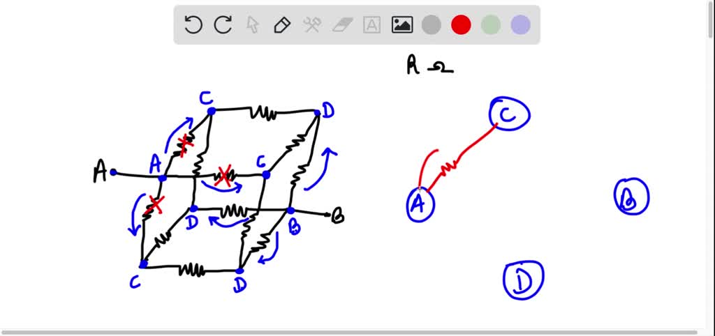 SOLVED: The circuit consists of twelve identical ( resistors on the ...