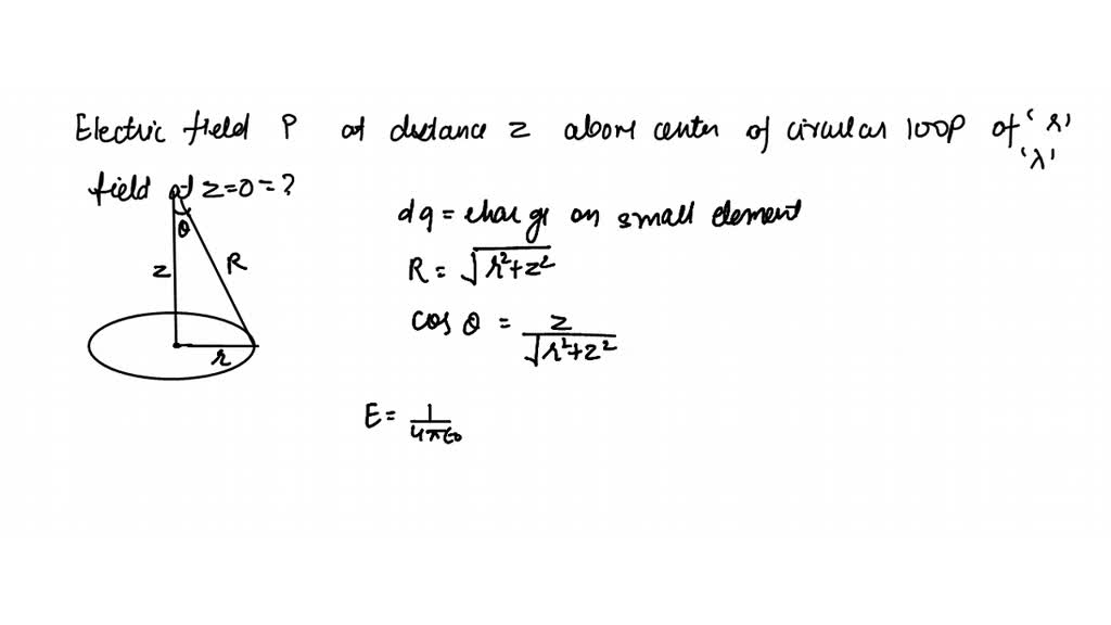 SOLVED: Find the electric potential and electric field of point P at a distance of x meters from ...