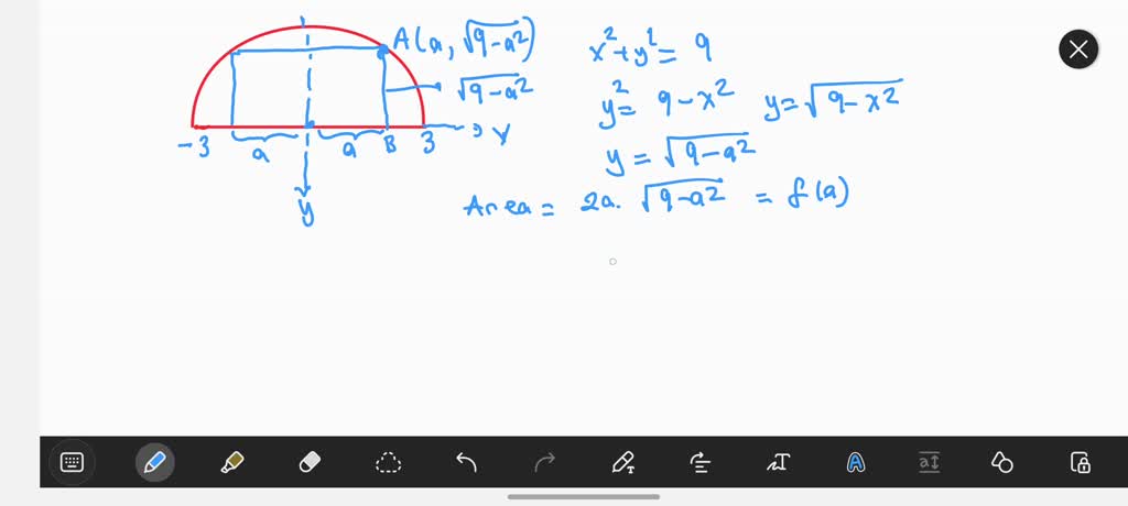SOLVED: Determine the dimensions of the rectangle of largest area that can be inscribed in a ...