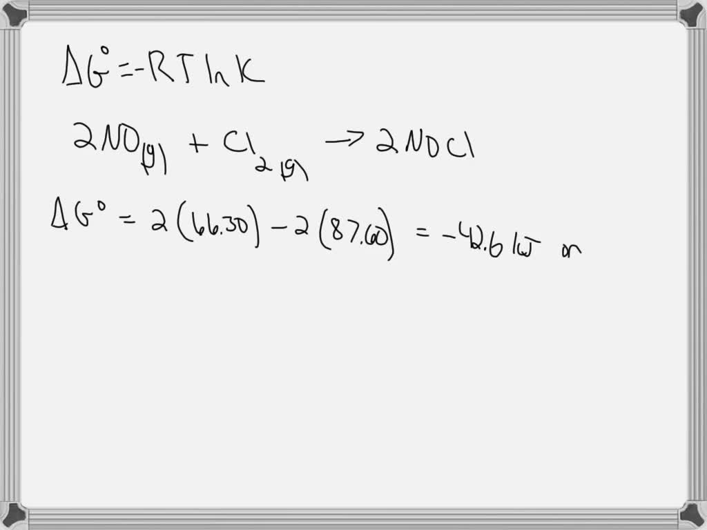 Solved Calculate The Natural Log Of The Equilibrium Constant For The