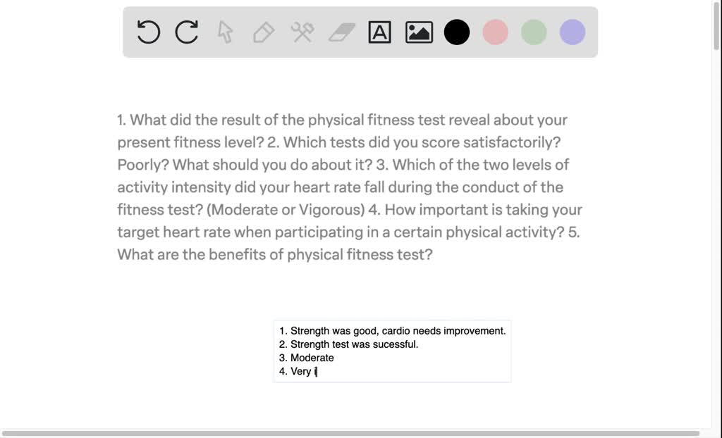 SOLVED: Question 2 who the cardiovascular fitness test is measured with ...
