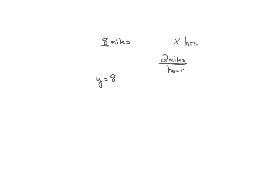 SOLVED: "Jordan will hike the trail shown at a rate of 2 mi/h. Write a ...