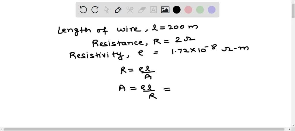 8. A 200-m length of copper wire has a resistance of 2.0 ohms and a resistivity of 1.72 x 10-8 ...