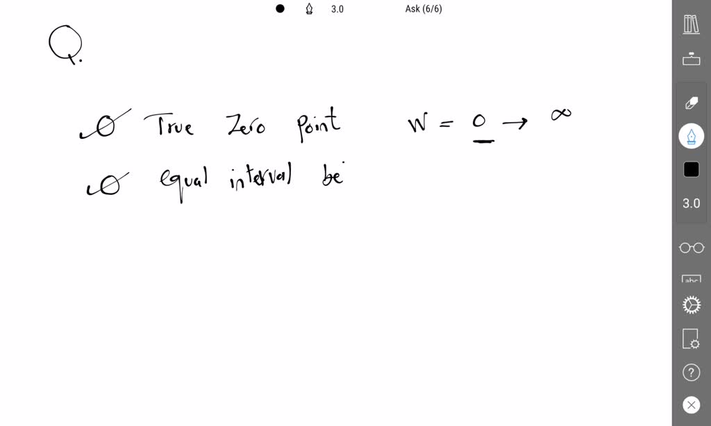 SOLVED: Which of the following is a property of the ratio scale of ...