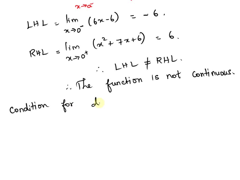 SOLVED: Determine If the piecewise defined function is differentiable ...