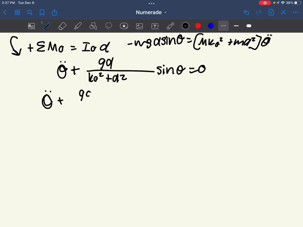 SOLVED: The body of arbitrary shape has a mass m, mass center at G, and ...