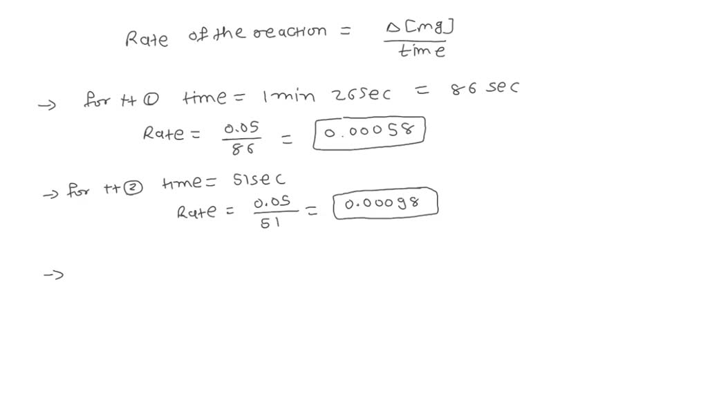 SOLVED: Parameters of the experiment: Four test tubes are acquired with ...
