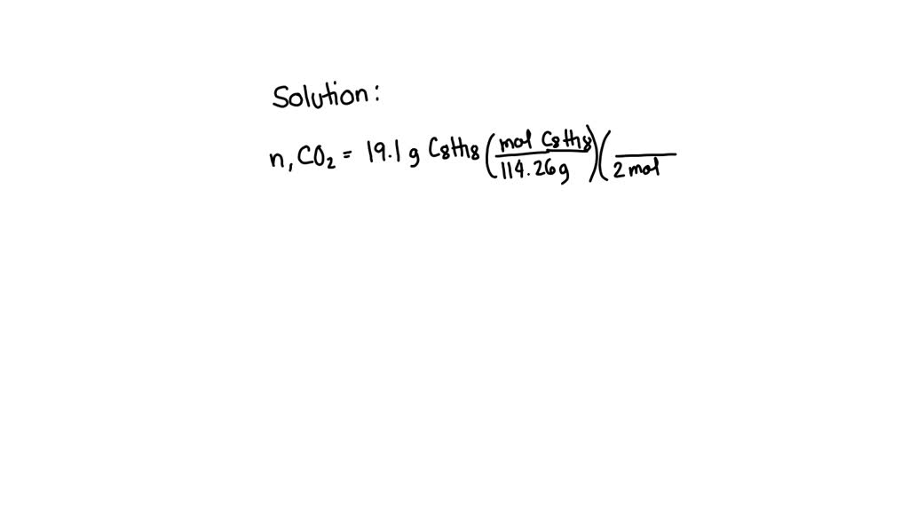 SOLVED: Consider the combustion reaction for octane (C8H18), which is a primary component of ...