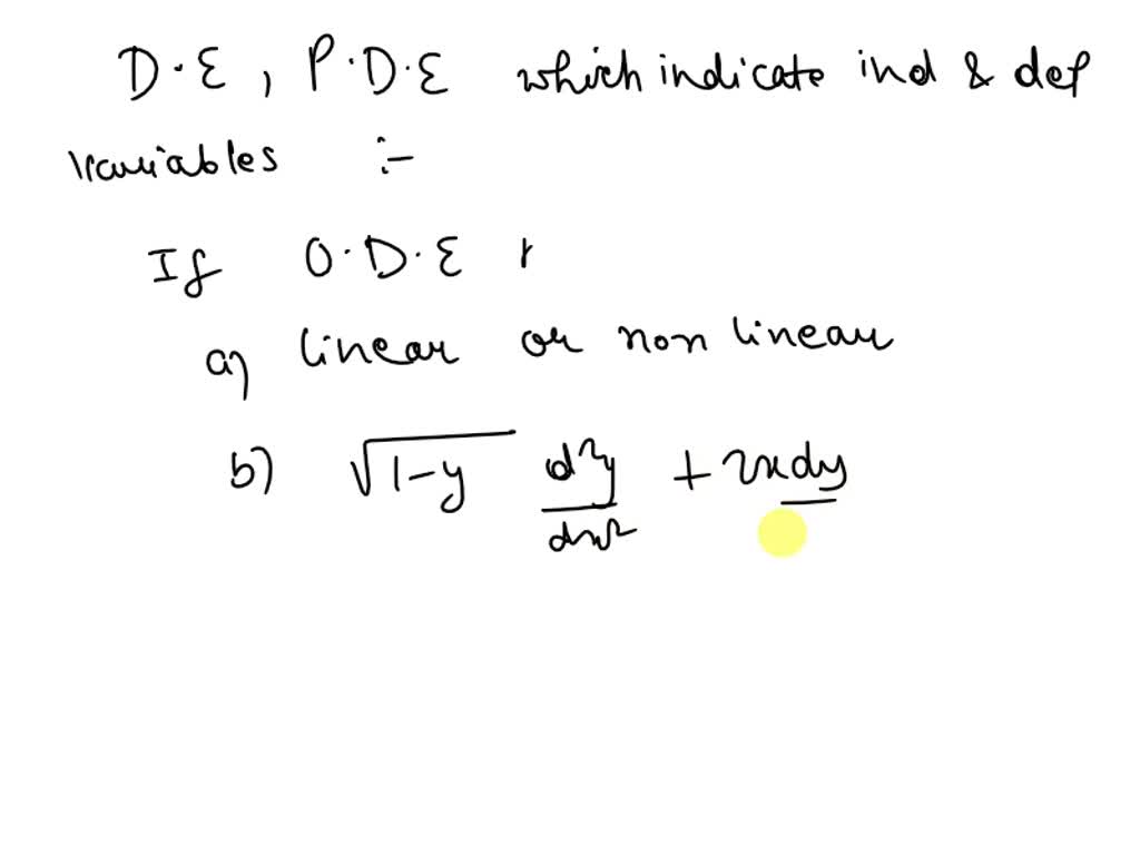SOLVED: A differential equation is given along with the field or ...