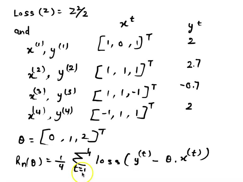 SOLVED: Compute Squared Error Loss point possible (graded) Now; we will ...