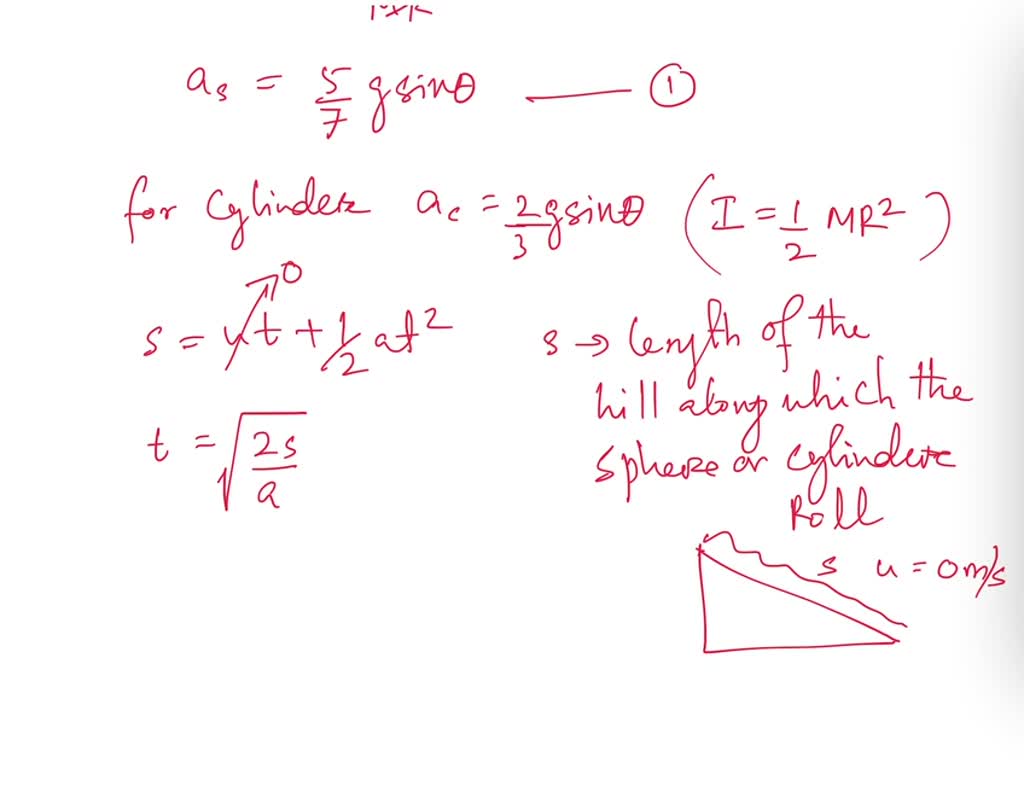 SOLVED: A student rolls four different spheres down a hill. All spheres ...