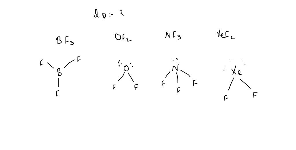 SOLVED: Which molecule has exactly two unshared, lone pairs of ...