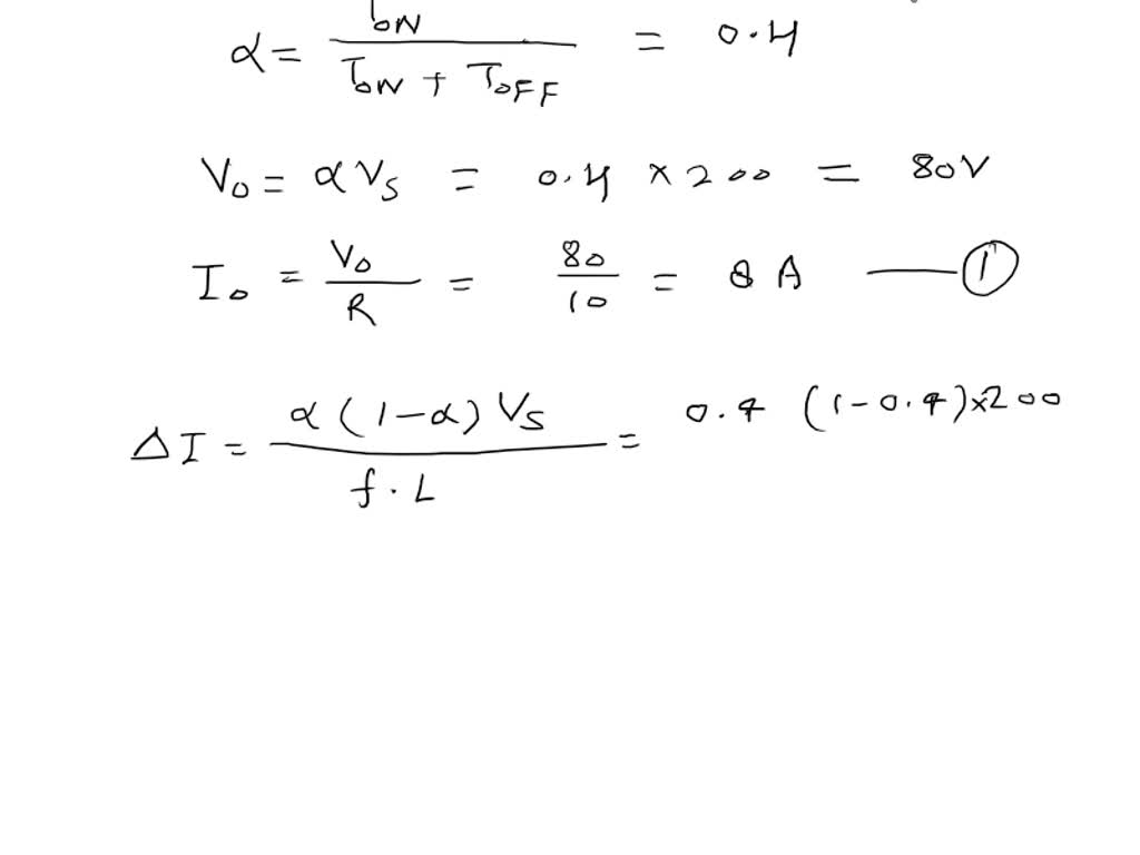 SOLVED: A chopper is supplying an inductive load with a freewheeling ...