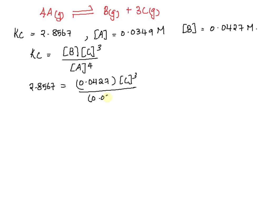 SOLVED: Chapter 13: Equilibrium Calculations Part 2 Calculate Missing Equilibrium Concentration ...
