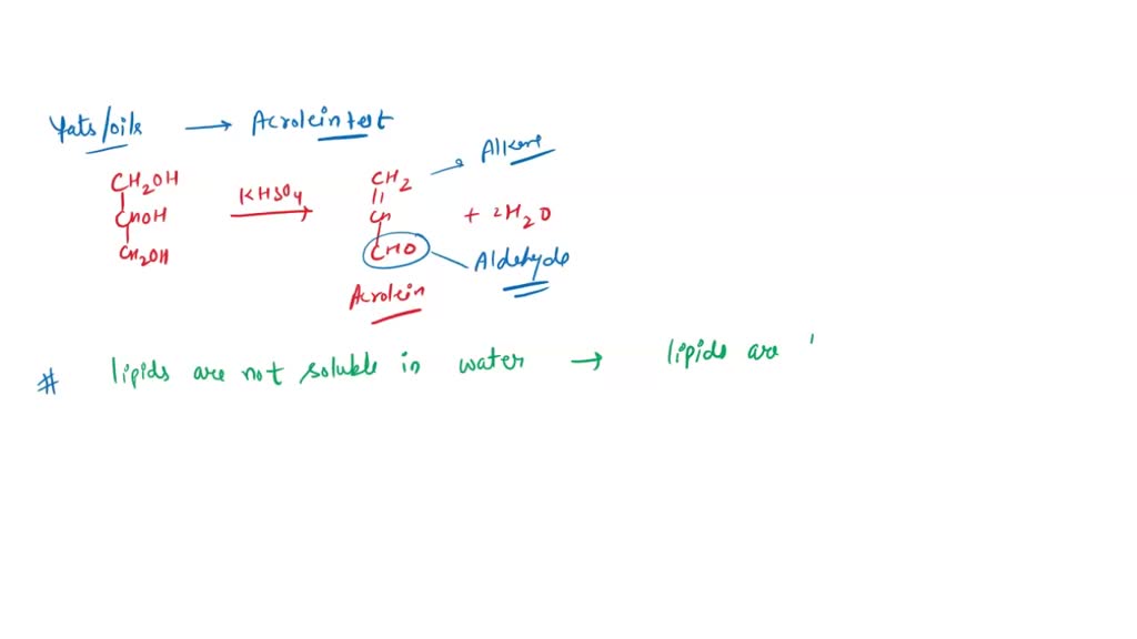 SOLVED: Name the functional group(s) that are present in the acrolein ...
