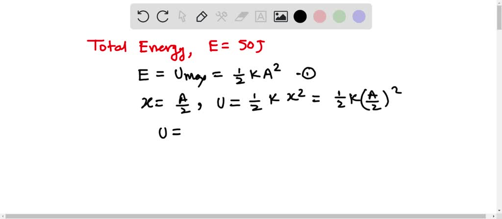 SOLVED: A block attached to a spring undergoes simple harmonic motion on a horizontal ...