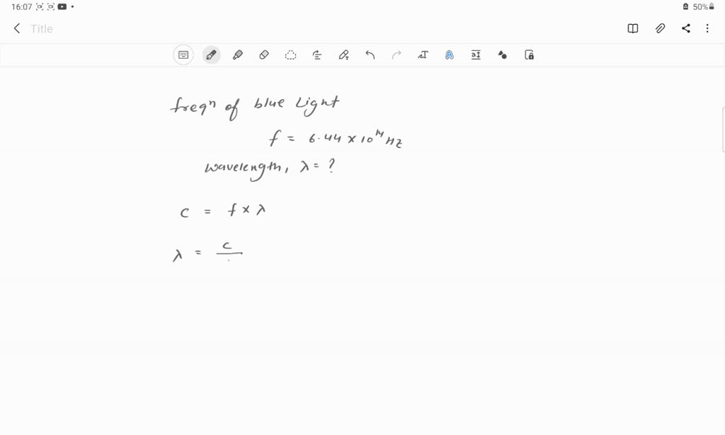 SOLVED: A monochromatic light with a wavelength of 652 Nm, whose ...