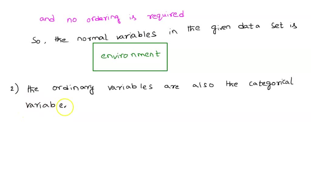 SOLVED: What are the variables and level of measurement each variable ...