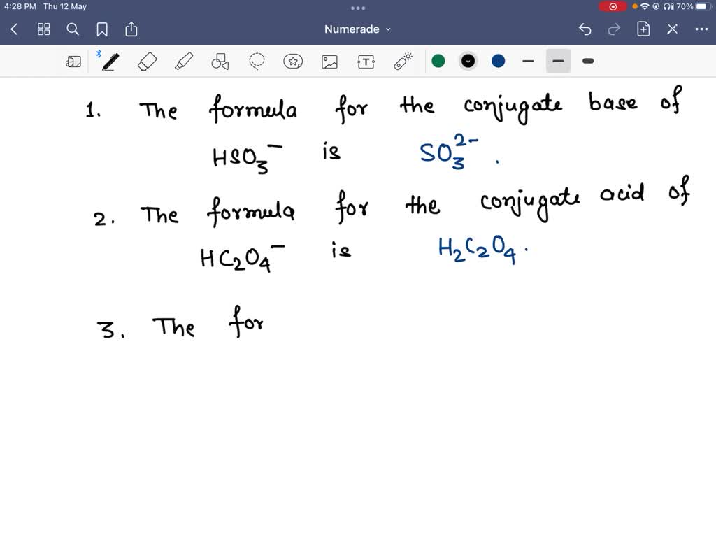 SOLVED: QUESTION 5: This compound has three possible conjugate bases ...
