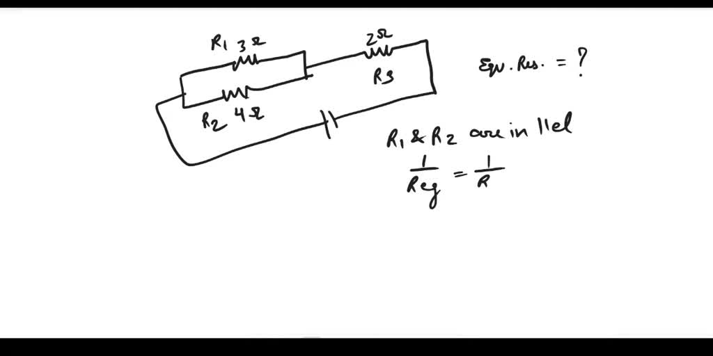 SOLVED: In the given circuit, find : a) The total resistance of the network of resistors b ...