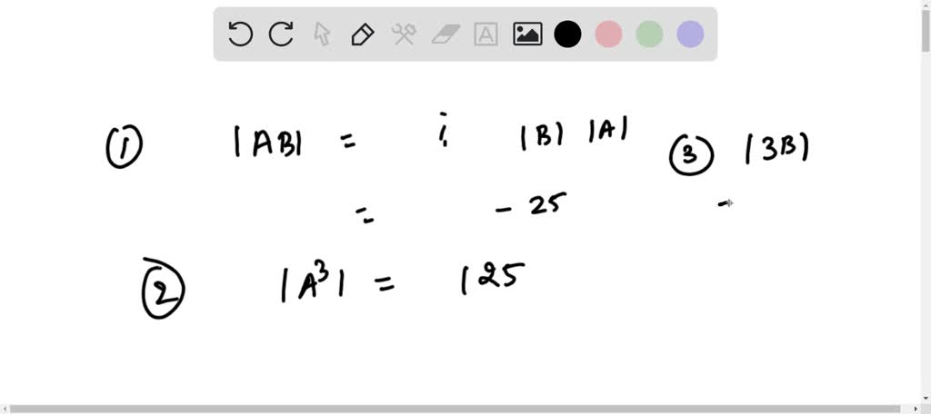 Solved Let A And B Be Square Matrices Of Order 4 Such That A 5