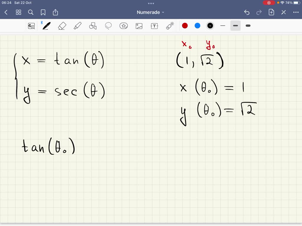 Solved Find An Equation Of The Tangent To The Curve At The Given Point