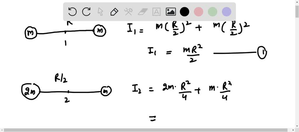 SOLVED: 'Three pairs of balls are connected by very light rods as shown below. Rank in order ...