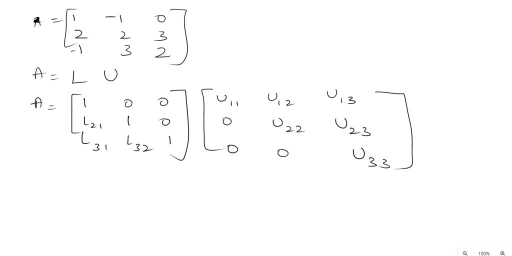 SOLVED: Cholesky factorization by hand 25 15 15 18 -5 11 Apply LU ...