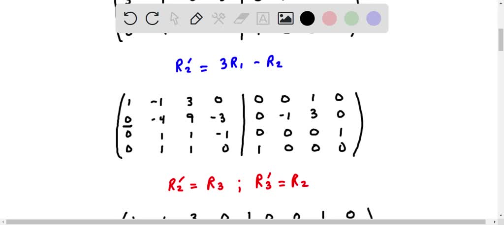 SOLVED: Use the Gauss-Jordan method to find the inverse of the given ...