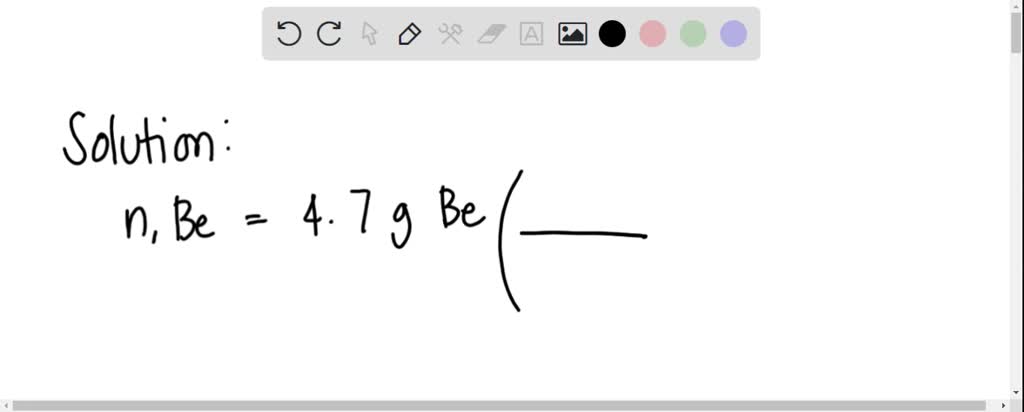 SOLVED: Calculate the number of moles of beryllium she weighed out ... SOLVED: Calculate the number of moles of beryllium she weighed out ...