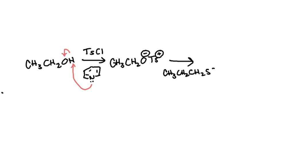 SOLVED: Consider the reaction between an alcohol and tosyl chloride ...