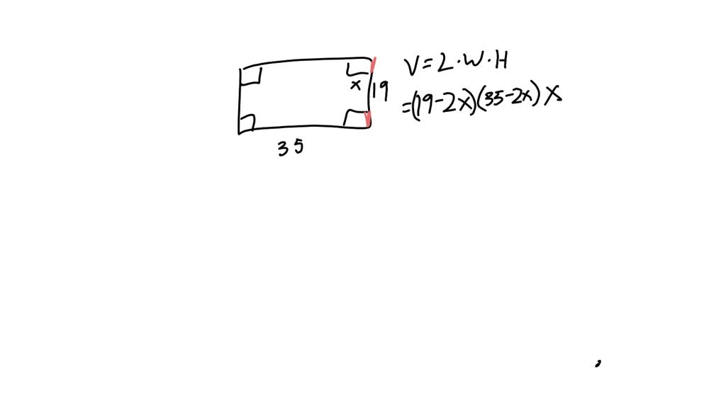 SOLVED: Find the dimensions of the open rectangular box of maximum volume that can be made from ...