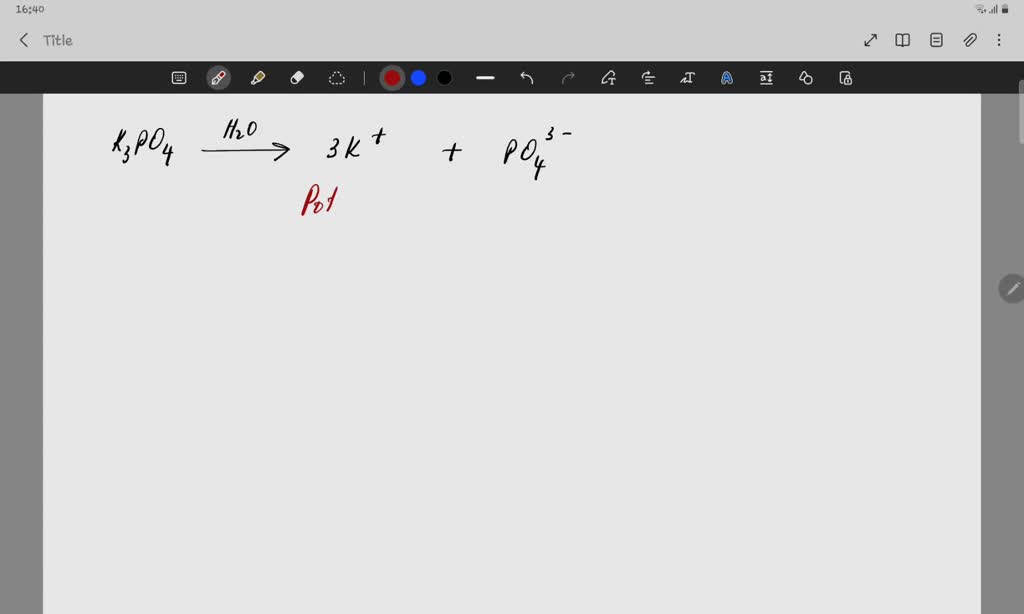 SOLVED: When a unit of potassium phosphate (K3PO4) dissolves in water ...