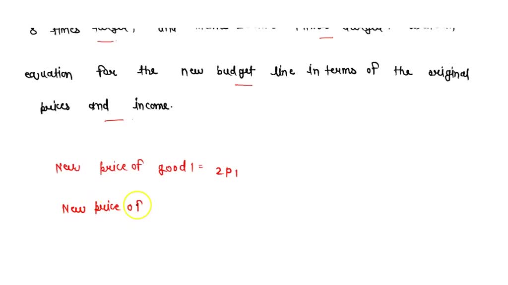 SOLVED Originally The Consumer Faces The Budget Line P1x1 P2x2 M SOLVED Originally The Consumer Faces The Budget Line P1x1 P2x2 M