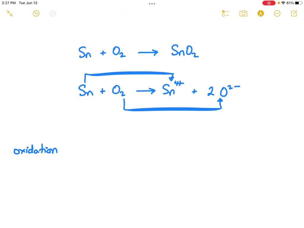 SOLVED: Study this chemical reaction: Sn + O2 â†’ SnO2 Then, write ...