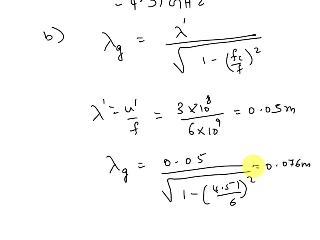 Solved An Air Filled Metallic Rectangular Waveguide Has The Dimension