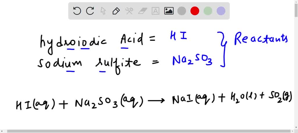 SOLVED: Enter a molecular equation for the gas-evolution reaction that ...