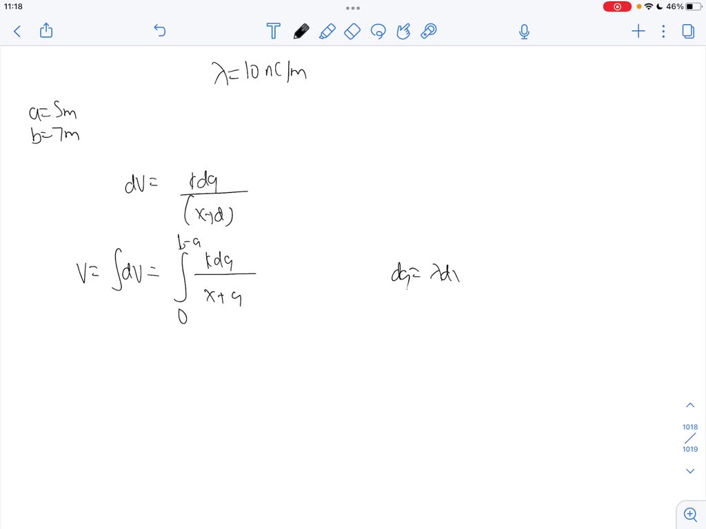 SOLVED: 5. Based on Figure 4 and given an infinitely line charge along the z– axis with linear ...