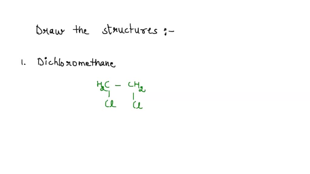 SOLVED: 4. If one hydrogen atom is replaced by a chlorine atom in n ...