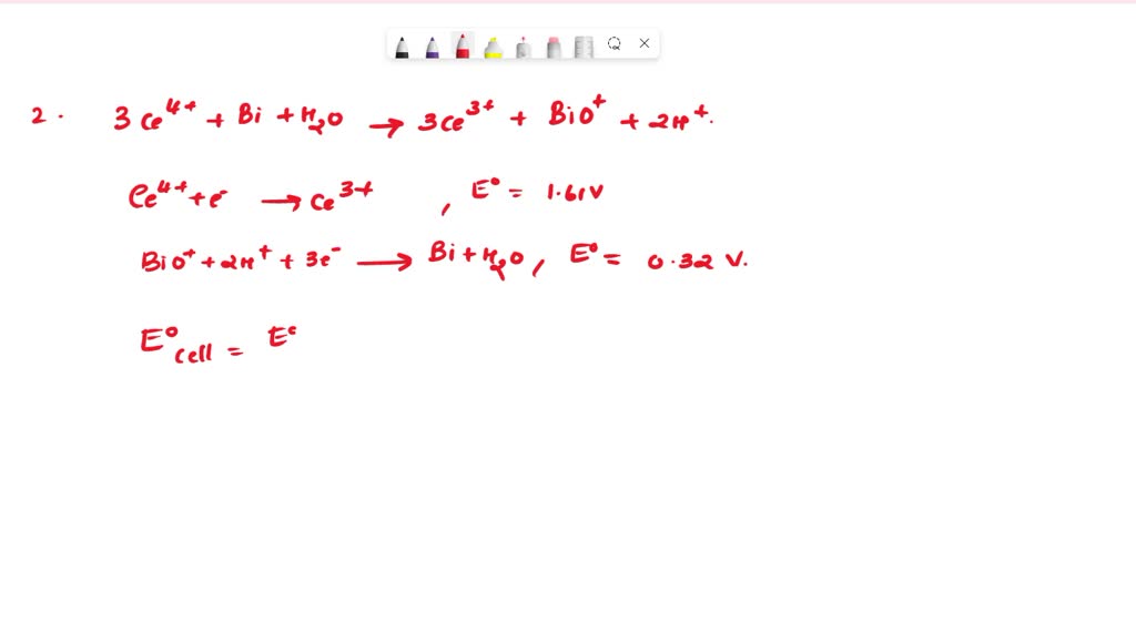 SOLVED: Using the standard reduction potentials listed in Appendix E in the textbook, calculate ...