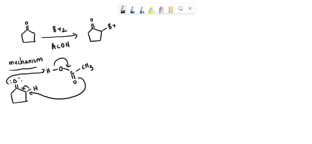 SOLVED: Write the complete stepwise mechanism for the reaction of ...
